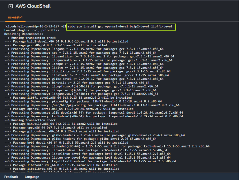 How to Upgrade Python Version from Cloud Shell AWS?