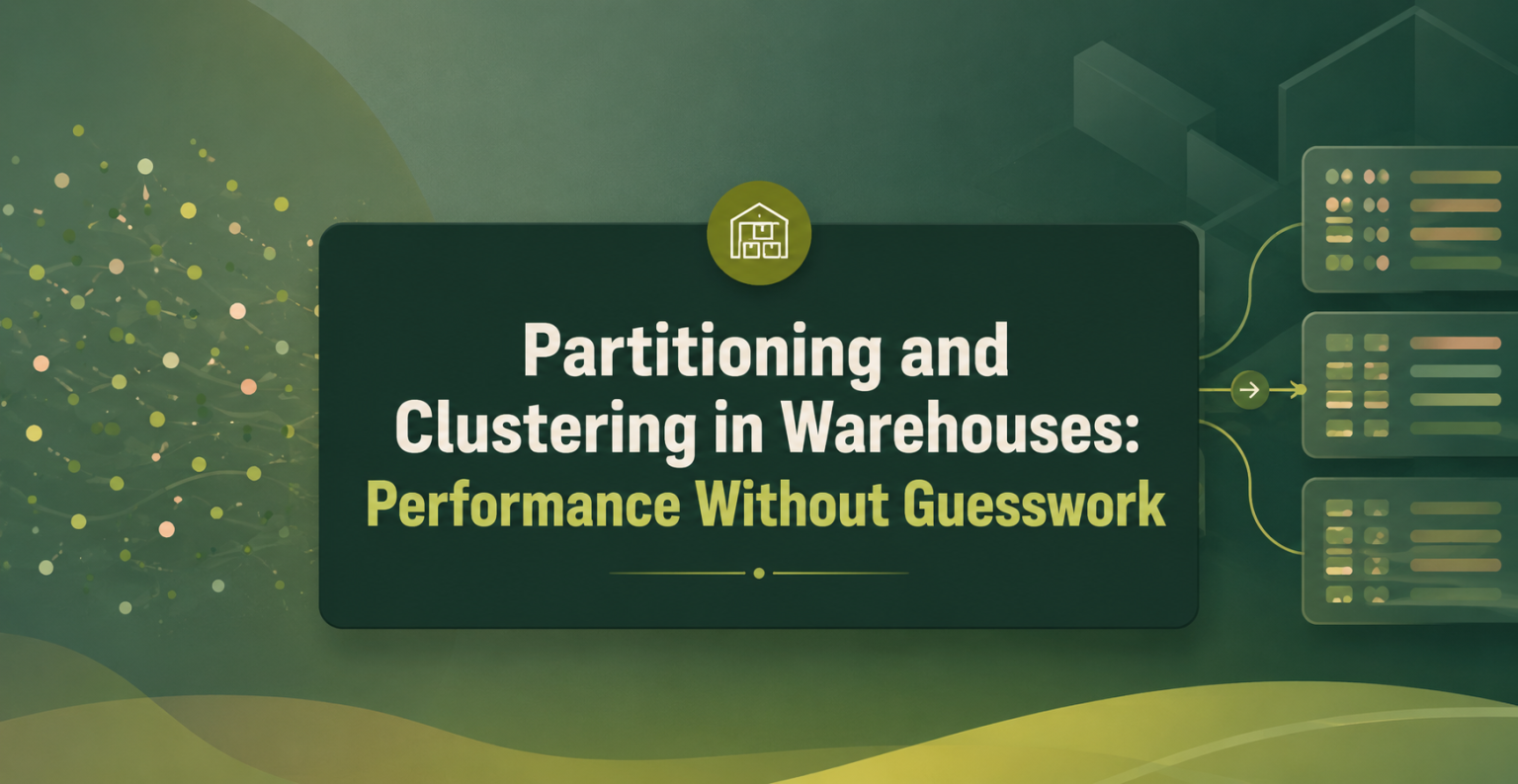 Partitioning and Clustering in Warehouses: Performance Without Guesswork
